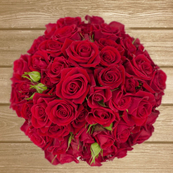 Scarlet mini Red Spray Rose - EbloomsDirect – Eblooms Farm Direct Inc.