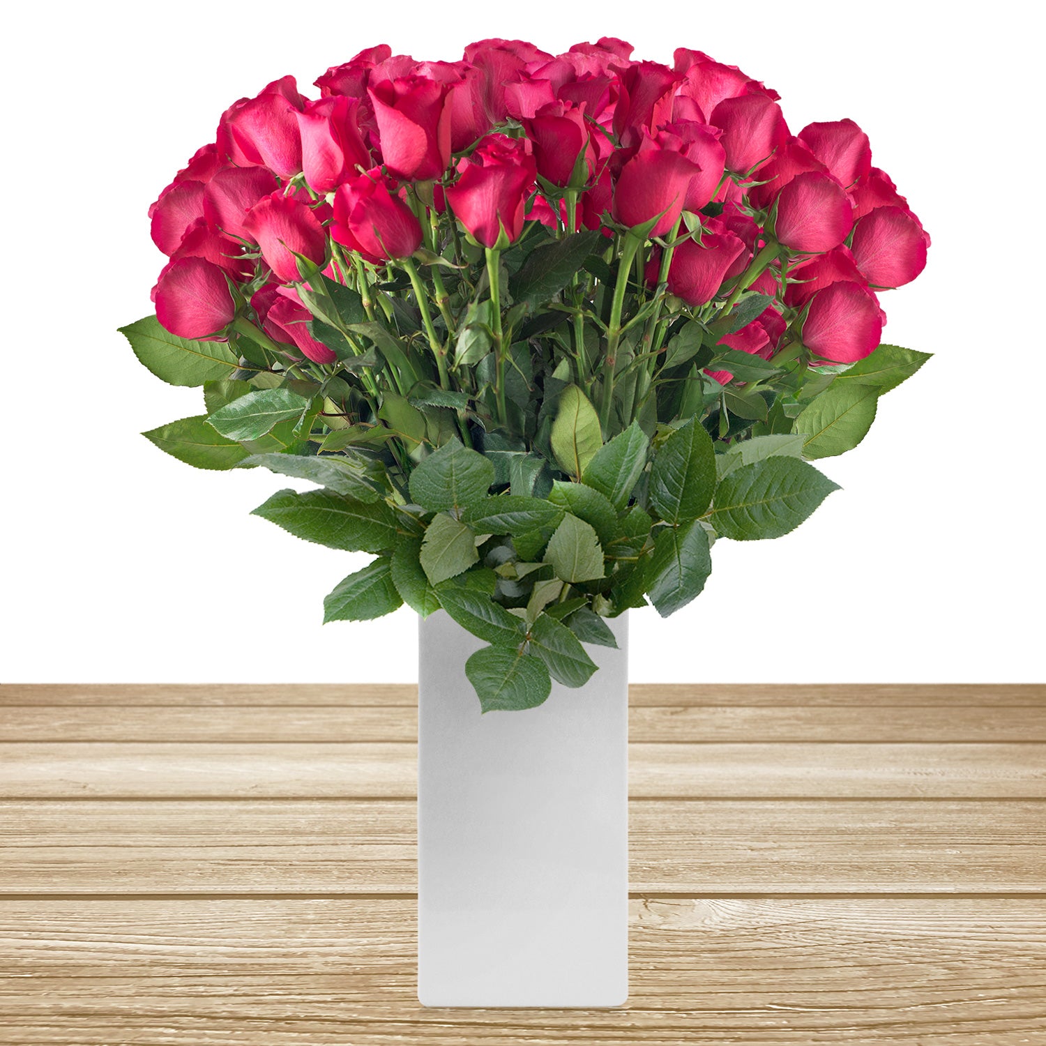 60cm Long Stem Hot Pink Roses - EbloomsDirect 2019-2020 – Eblooms Farm ...