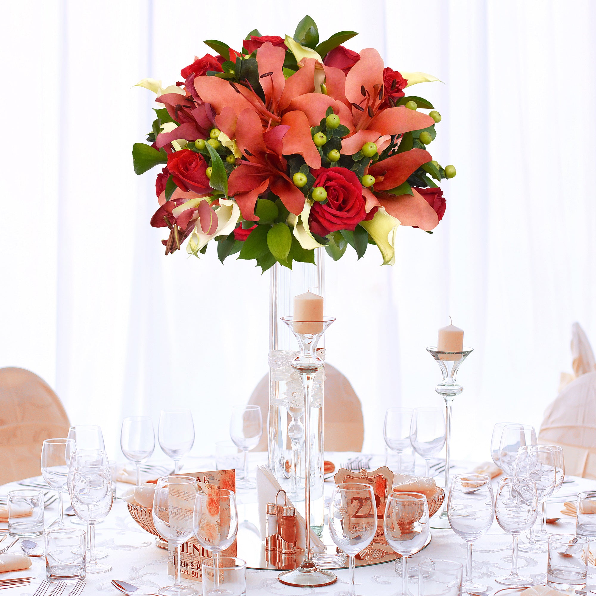 Royal Affair Red - Coral Box – EbloomsDirect